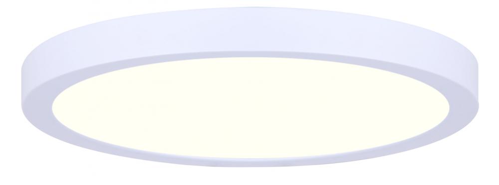 Led Disk Light Integrated Light, White Finish : 80LMR | Ellen Lighting ...